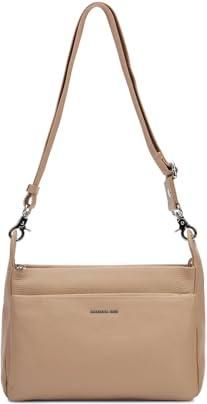 Mandarina Duck Mellow Leather Crossover, Femmes, Warm Taupe