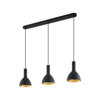 Arcchio Pendelleuchte Cosmina (Modern) in Schwarz aus Metall (3 flammig, E27) - Deckenlampe Esstischlampe Hängelampe Hängeleuchte Küchenleuchte