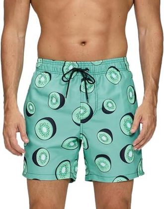 Generic HUIWDP Short de bain d&eacute;t&eacute; &agrave; s&eacute;chage rapide pour homme, A15, 5XL