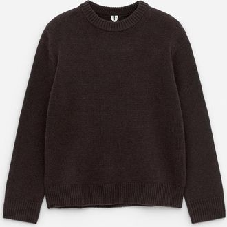 Arket Pullover Aus Schwerem Wollstrick -Braun