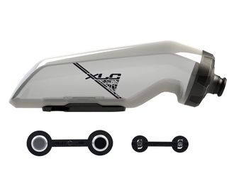 XLC Fahrrad Trinkflasche: Das XLC MRS Set MR-S14 mit Adapter f&uuml;r vorhandene MRS Schiene MY2021 am Rad, Adapter f&uuml;r Fidlock und Trinkflasche, 650ml