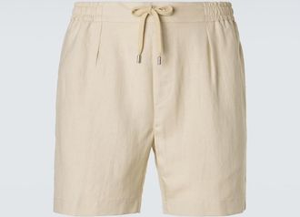 Ralph Lauren Purple Label Shorts aus Seide und Leinen