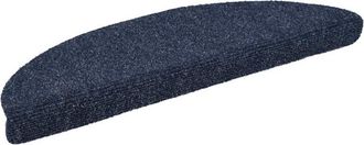 vidaXL Vidaxl - Tapis descalier autocollants 30 pi&egrave;ces 56 x 17 x 3 cm Bleu Demi-rond