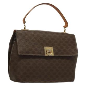 Celine Sac &agrave; main en toile Pre-owned - Femme - Pre-owned - Brun - Taille: ONE Size