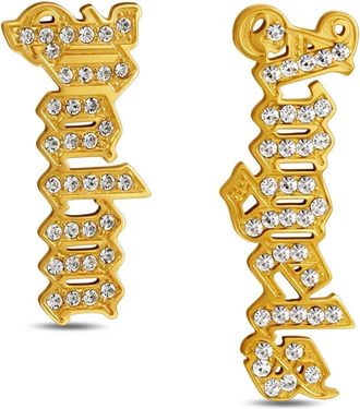 Palm Angels Grafia Ohrringe - - Accessories - Damen - Gelb - ONE SIZE