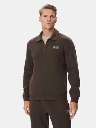 Emporio Armani Sweatshirt 7M002232 AF21822 U6027 Dunkelbraun Regular Fit