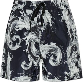 Versace Jeans Couture Homme, Maillots de bain, Noir, Taille: XL Barocco Print Shorts