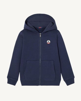 Jott Sweat &agrave; capuche enfant en coton biologique Marine Tijuana - Taille 8/10A