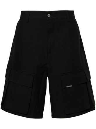 Represent short cargo &agrave; plaque logo - Noir