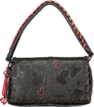Desigual Femme, Sacs, Noir, Taille: ONE Size Mickey & Minnie Mouse Embossed Shoulder Bag