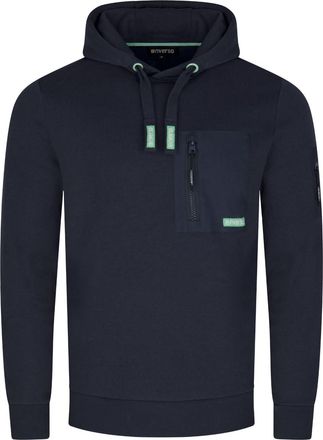 Riverso Hoodie Herren Regular Fit RIVLasse Kapuzenpullover Pullover Brusttasche Navy M, Größe:M, Farbe:Navy