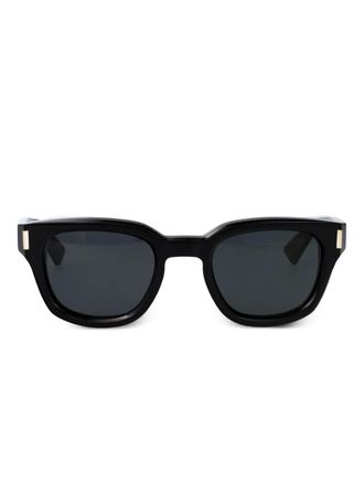 Saint Laurent Eyewear LARGE Sonnenbrille mit eckigem Gestell - Schwarz