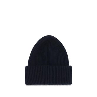 Moncler MOL20913B00087M1127742BB Wool and Cashmere Blend Beanie - Blue