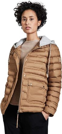 Street One Damen A202044 Jacke mit Abnehmbarer Kapuze, Creamy Brown, 42