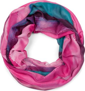 styleBREAKER Schlauchschal Bunter Loop Aquarell Farbverlauf Streifen
