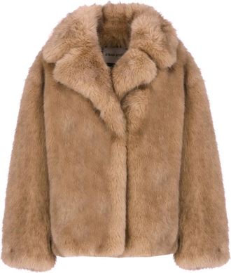 Stand Studio Stand Studio, Femme, Vestes, Beige, Taille: 38 FR Valentina Faux Fur Jacket