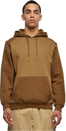 Urban Classics Fausse Capuche Raglan 2 Tons Sweatshirt, Midground/Darkground, M Grande Taille Homme