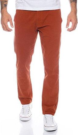 Rock Creek Rock Creek RC-390 Pantalon chino pour homme Coupe droite Chino - Marron - W31