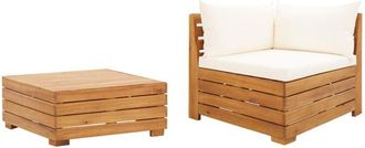 vidaXL Vidaxl - Salon de jardin 2 pcs avec coussins Bois dacacia solide