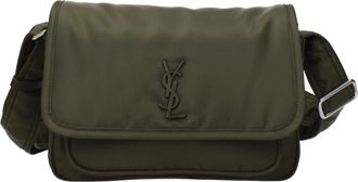 Saint Laurent Niki Sac bandouli&egrave;re Hommes Tissu Vert/Vert Militaire