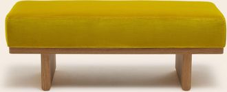 Madura Banc Anca Velours jaune sulfure - JAUNE