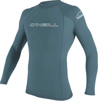 O'Neill O Neill Herren Basic Skins 50+ Long Sleeve Rash Guard, Dusty Blue, 2XL
