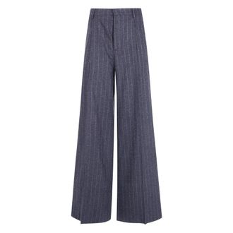 Tagliatore Wide Hosen - - Trousers - Damen - Grau - S