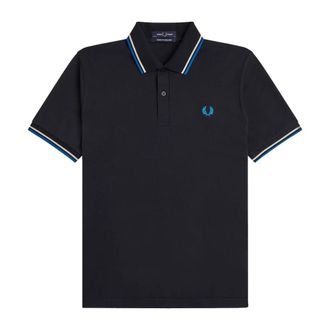 Fred Perry Polo M12 - Homme - Tops - Bleu - Taille: 4XS