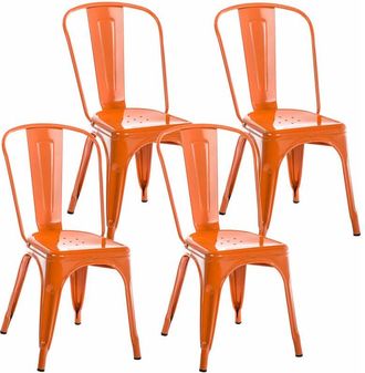 Clp Lot de 4 chaises Benedikt Orange