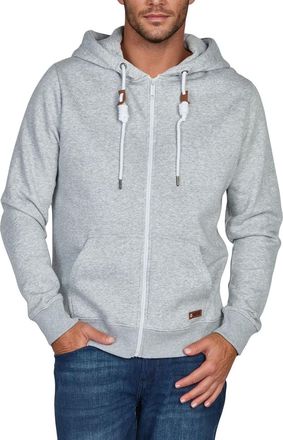 Riverso Sweatjacke Herren mit Kapuze Rei&szlig;verschluss Regular Fit RIVThilo Kapuzenjacke Grau XL, Gr&ouml;&szlig;e:XL, Farbe:Grey 1