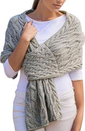 Generic Poncho Femme Hiver Chaud Chale Femme Hiver Chaud Cape Femme Effet enveloppant Ch&acirc;le Tricot&eacute; Automne-Hiver Unie Ou Multicolore Long D&eacute;contract&eacute;