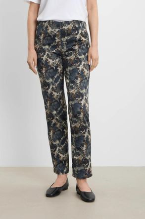 Laurie Damen vegan Hose Taylor Regular Kurze L&auml;nge Stone Flower Print