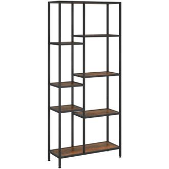 Les Tendances &Eacute;tag&egrave;re &agrave; livres 80x30x180 Acier et bois ding&eacute;nierie