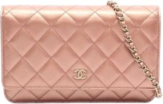 Chanel Sac &agrave; bandouli&egrave;re Pre-owned Matelass&eacute; m&eacute;tallis&eacute; - Femme - Pre-owned - Rose - Taille: ONE Size