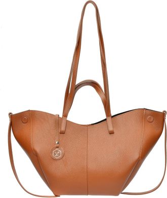 Luisa Vannini Braun Rindsledertasche