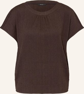 OPUS Blusenshirt Salti braun