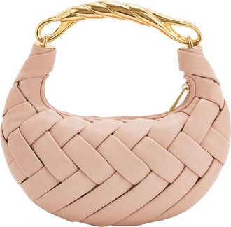 JW PEI Damen Orla Handtasche - Flecht Rosa Beige