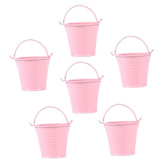 Happyyami 6 St&uuml;ck Rosa Blumeneimer Dekorative Pflanzt&ouml;pfe f&uuml;r Sukkulenten und Hausdekoration f&uuml;r Kleine Pflanzen