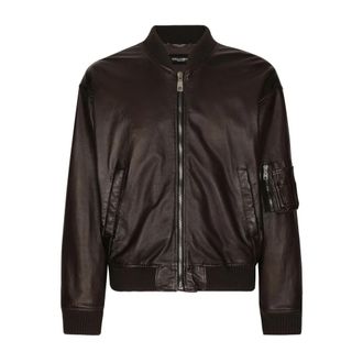Dolce & Gabbana Wattierte Jacke - - Jackets - Herren - Braun - L