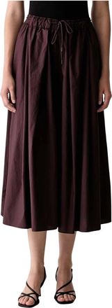 Marc O'Polo Femme, Jupes, Brun, Taille: 38 FR Jupe Midi Coupe A