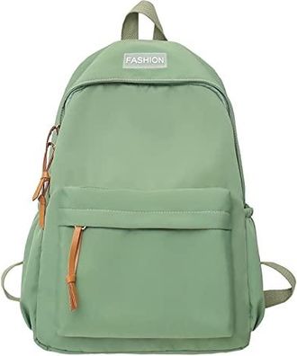 Generic Sac &agrave; dos de voyage en nylon avec fermeture &eacute;clair pour femme et fille, Vert, taille unique