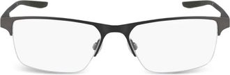 Nike lunettes de vue à monture rectangulaire - Gris