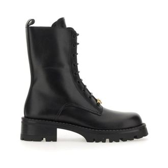 Versace Femme, Chaussures, Noir, Taille: 36 EU Medusa 95 Lace-Up Bottes 35 mm