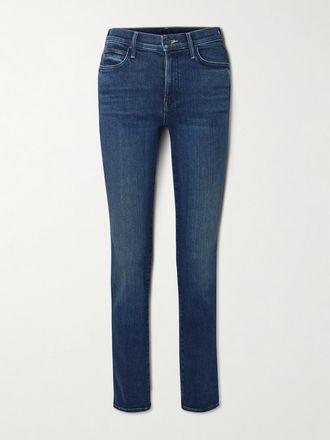 Mother Jean Slim Taille Haute The Rascal Skimp - Bleu