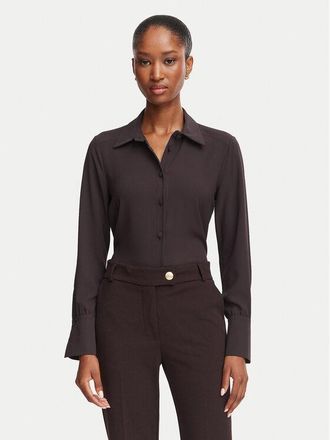 Rinascimento Rinascimento Hemd CFC0130227003 Dunkelbraun Regular Fit