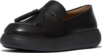 FitFlop IQ-Comff Tassel Leather Loafers ZWART - Gr&ouml;&szlig;e 38