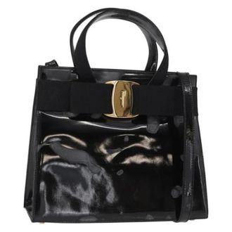 Ferragamo Pre-owned Handtasche aus beschichtetem Canvas - - Pre-owned - Damen - Schwarzk - ONE SIZE