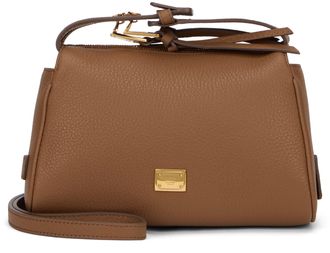 Dolce & Gabbana Womens Shoulder Bag Vittoria Caramel Leather