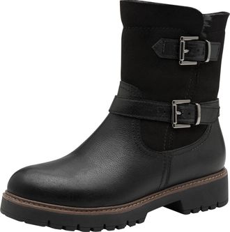 Tamaris Damen Stiefel Leder schwarz 39