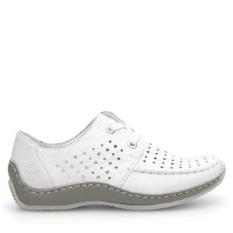 Rieker Halbschuhe Rieker L1716-80 Wei&szlig;